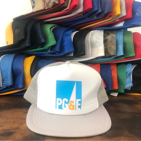 Vintage | Accessories | Vintage 8s Streetwear Pge Mesh Trucker Hat ...